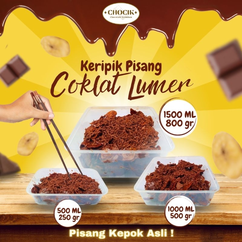 Jual Keripik Pisang Cokelat Lumer Banana Chips Lumer | Shopee Indonesia