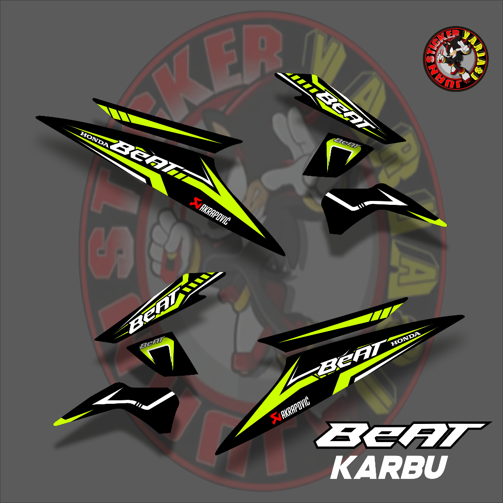 Jual Striping Beat Karbu variasi 2008 2009 2010 2011 2012 stiker ...