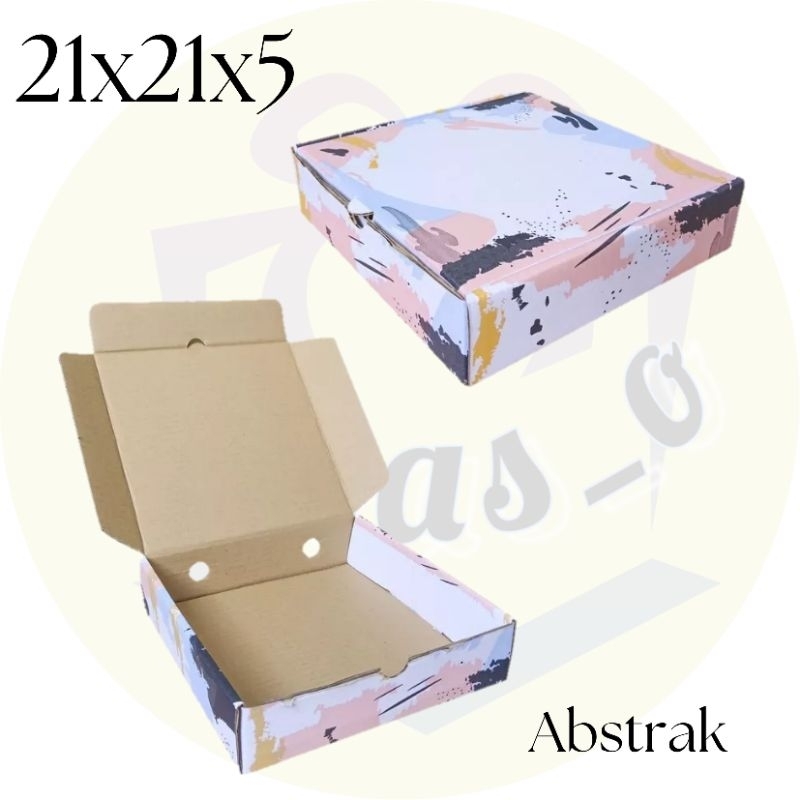 Jual box kemasan ukuran 21x21x5, box hampers/box kado/box pizza ...