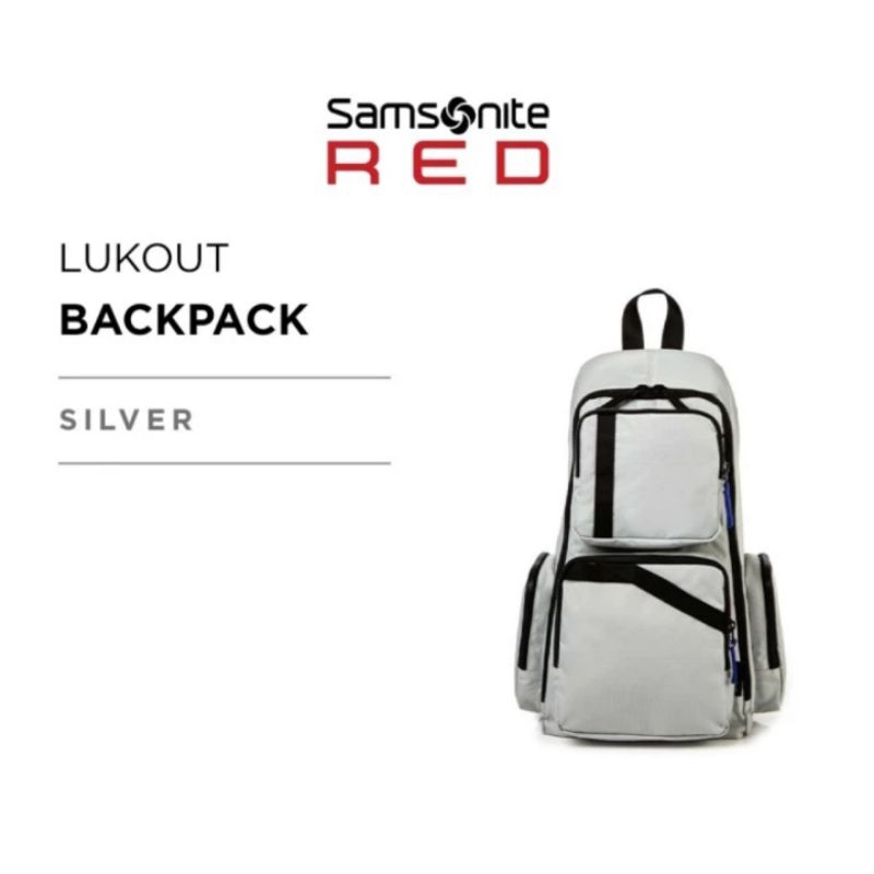 Jual Tas Samsonite Lukout Backpack Silver | Shopee Indonesia