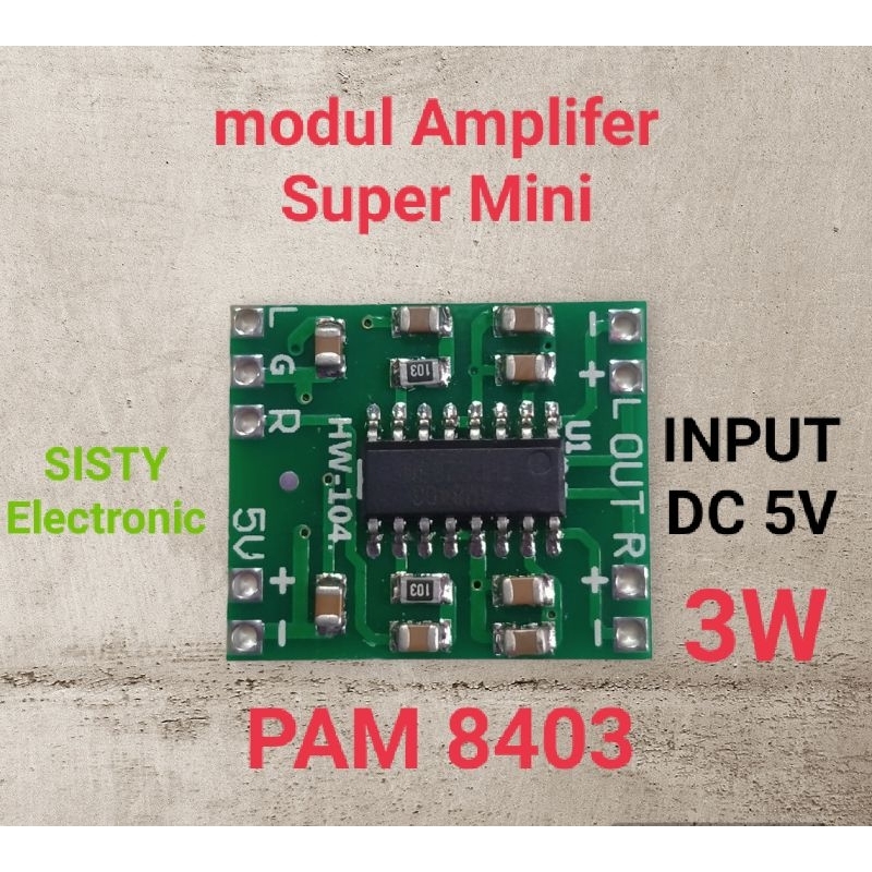 Jual Kit Modul Ampli mini Pam 8403 5V 3W | Shopee Indonesia