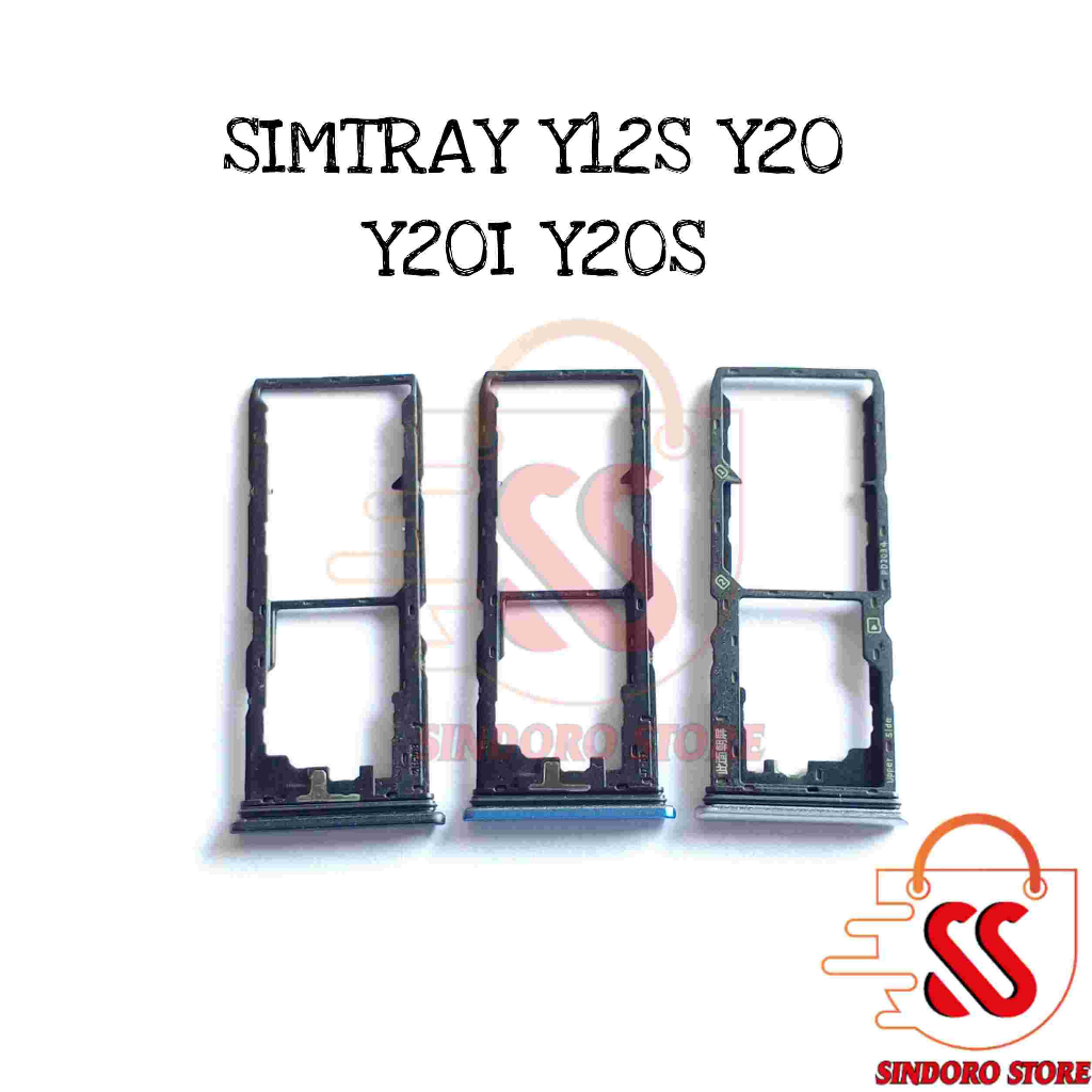 Jual Simtray Tempat Kartu Vivo Y12s Y20 Y20i Y20s Slot Simcard | Shopee ...