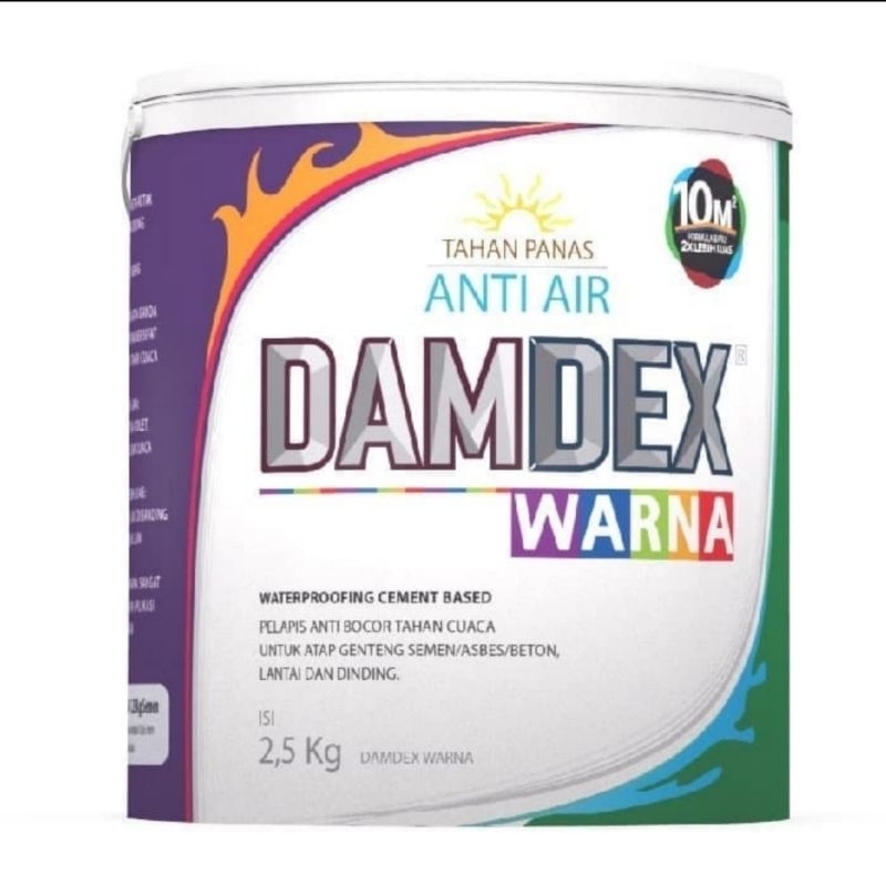 Jual DAMDEX Warna primer cat kolam tembok anti bocor waterproofing dak ...