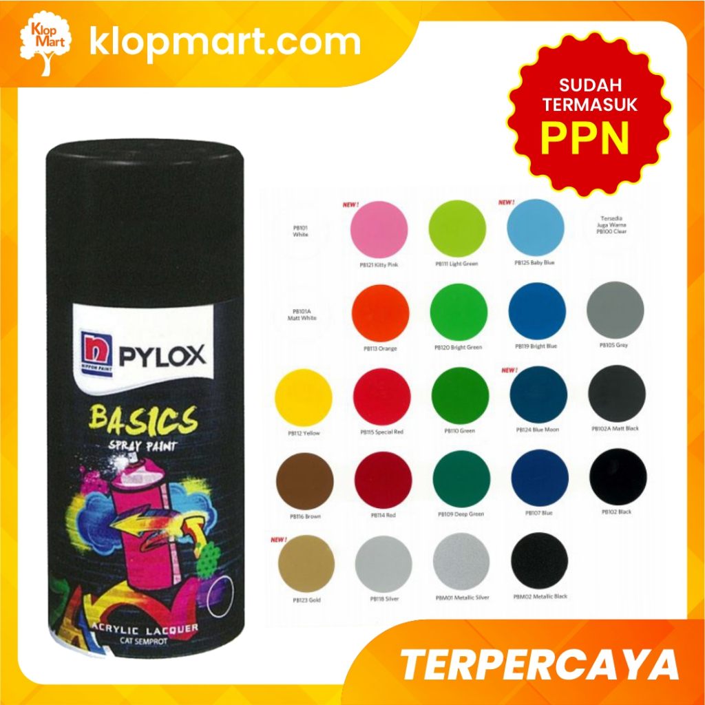 Jual CAT AEROSOL / CAT SEMPROT PYLOX NIPPON PAINT - SEMUA WARNA 300CC | Shopee Indonesia