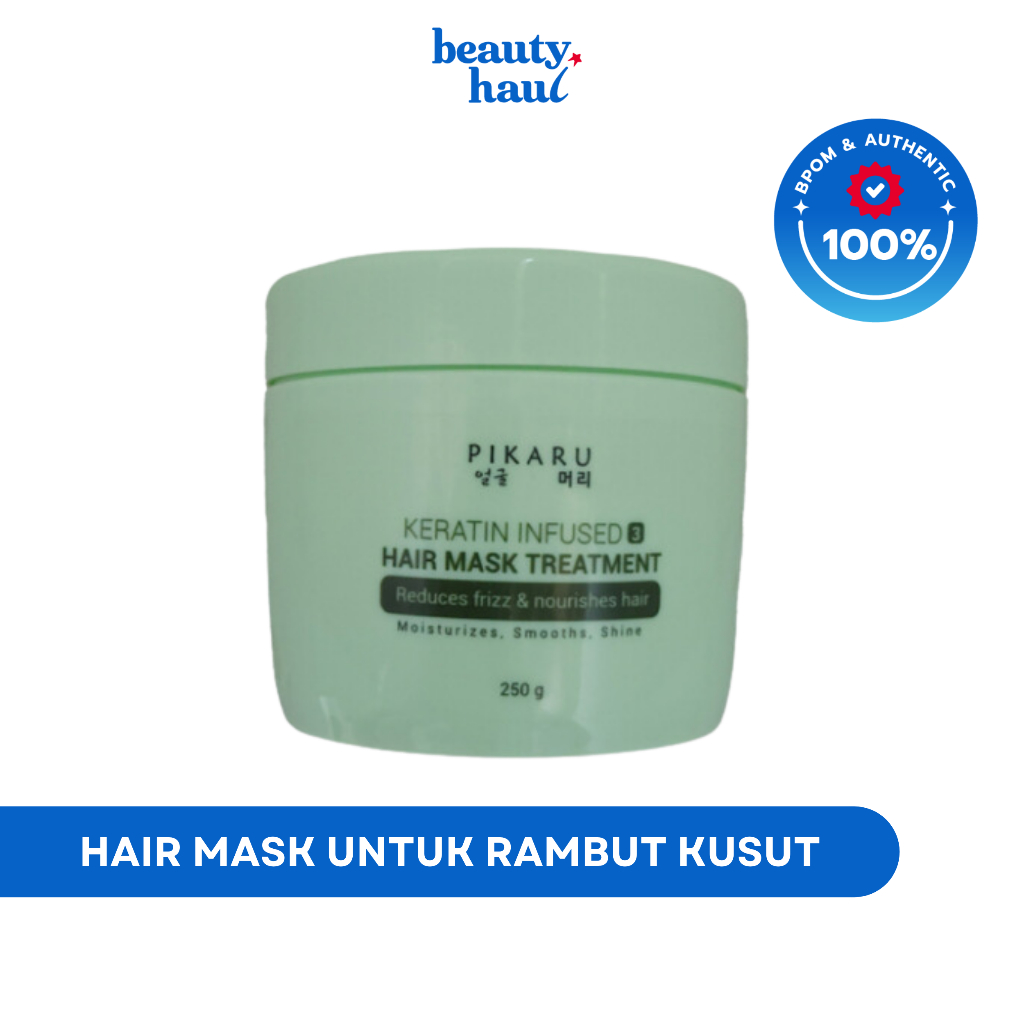 Jual Pikaru Keratin Infused 3 Hair Mask Treatment | Shopee Indonesia