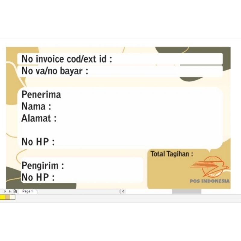 Jual label custom, per lembar A3, isi sesuai ukuran | Shopee Indonesia