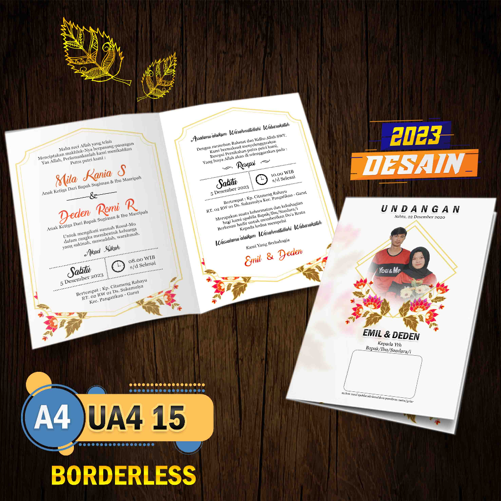 Jual UNDANGAN PERNIKAHAN UNIK UNDANGAN PERNIKAHAN MURAH UNDANGAN ...