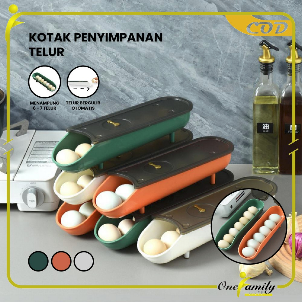 Jual ONE-C861 Tempat Telur Ayam Estetik Storage Box Organizer / Wadah ...
