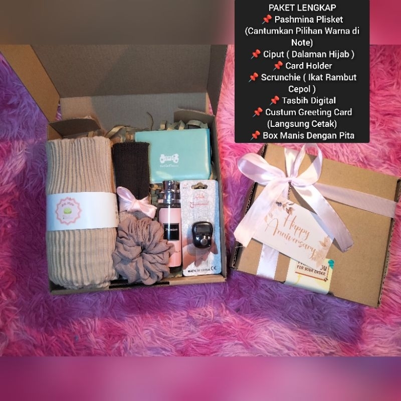 Jual Hampers Hijab Plisket, Souvenir Hampers Hijab, Gift Box Hijab ...