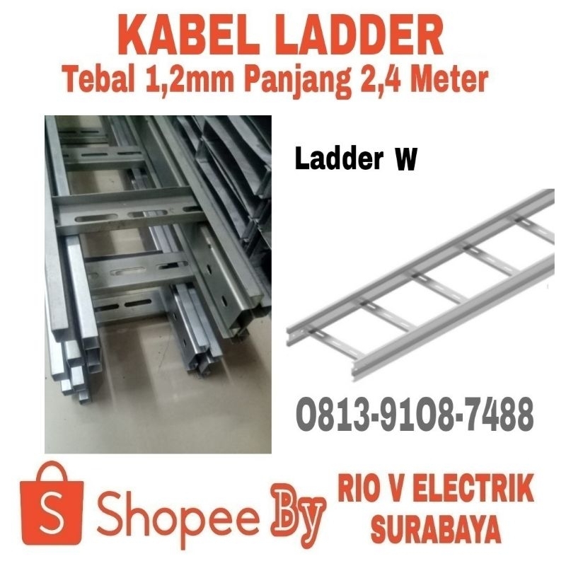 Jual CABLE LADDER U dan W 300X100X2400 1,2mm Galvanis HDG HOTDIP ...