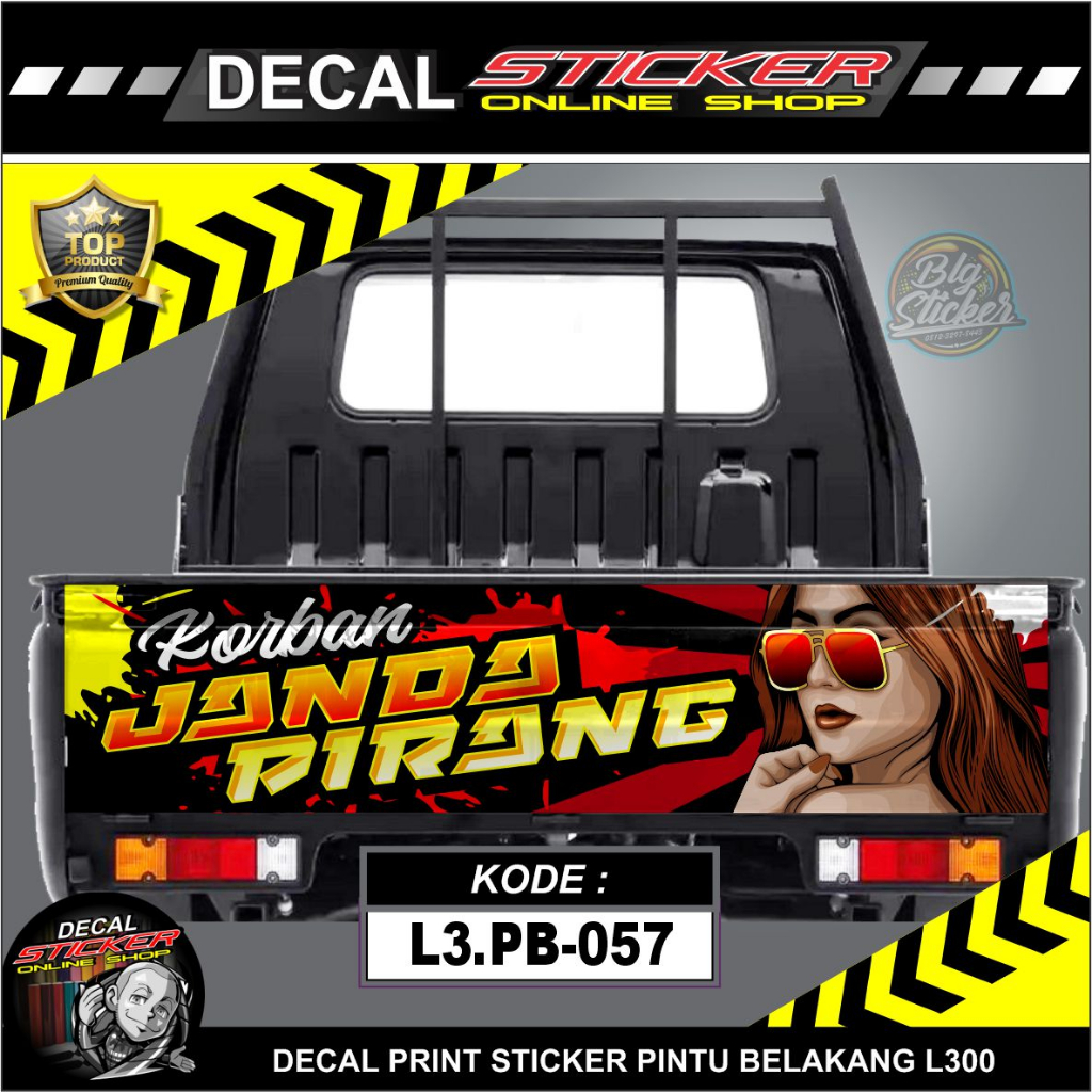 Jual STIKER L300 PINTU BELAKANG DECAL STICKER ANTIGORES VARIASI NIAT ...