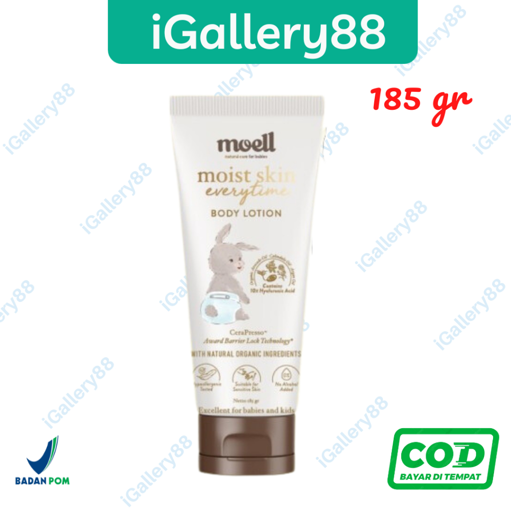 Jual Moell Moist Skin Everytime Body Lotion 185 gr / Body Lotion baby ...
