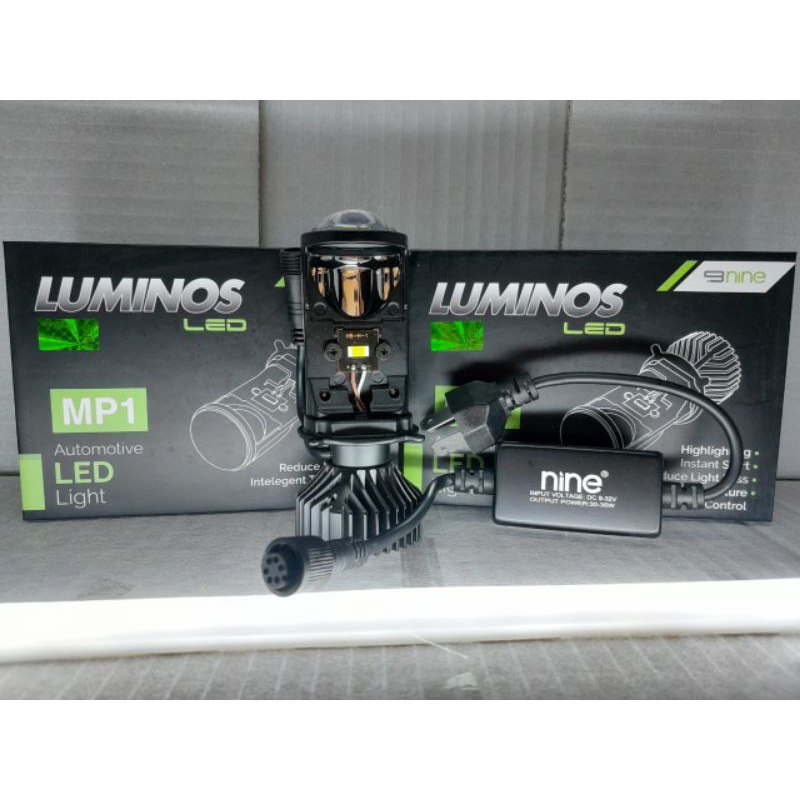 Jual LED PROJIE MINI MP1 H4 HI/LOW ORI 9NINE HEADLIGHT UNIVERSAL SUPER ...