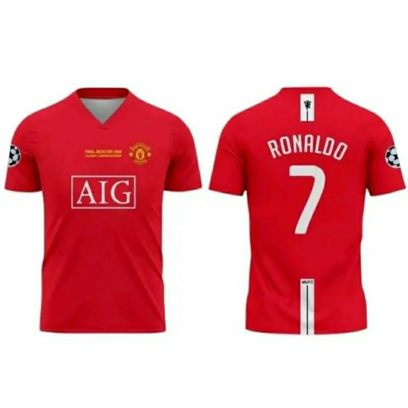 Jual JERSEY MU FINAL UCL 2008 MOSCOW FULLPRINTING | Shopee Indonesia