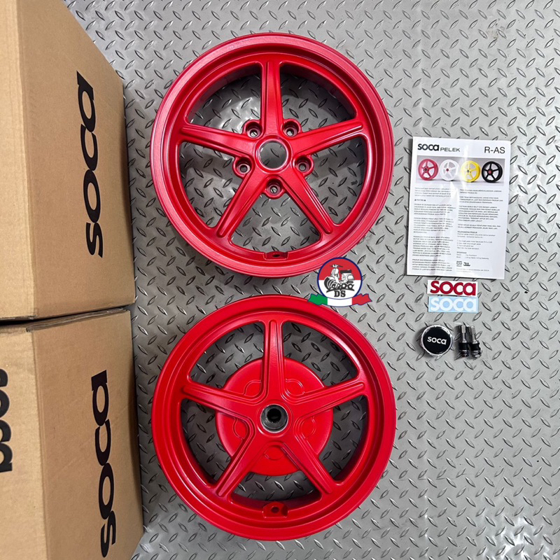 Jual Velg SOCA RAS R-AS Italian Red Vespa Sprint Primavera S LX ...