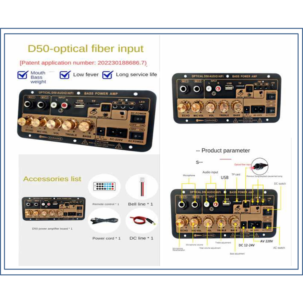 Jual PROMO Amplifier Board Audio Bluetooth USB FM Radio TF Player ...