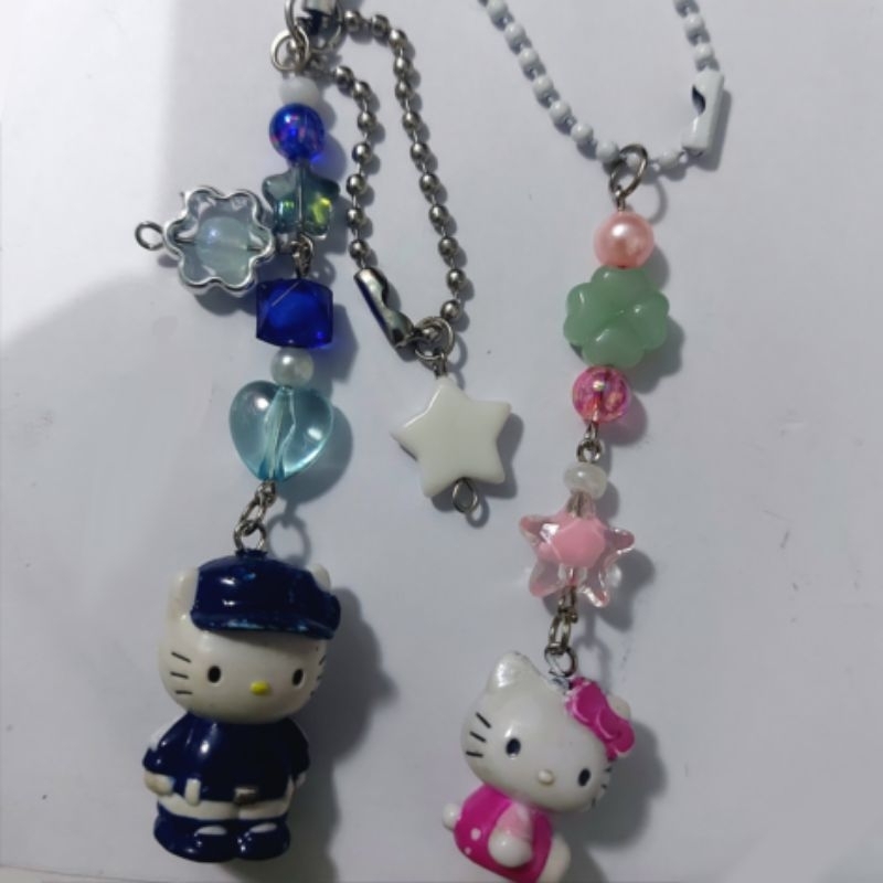Jual charm keychain manik hello kitty sanrio kucing lucu aesthetic ...