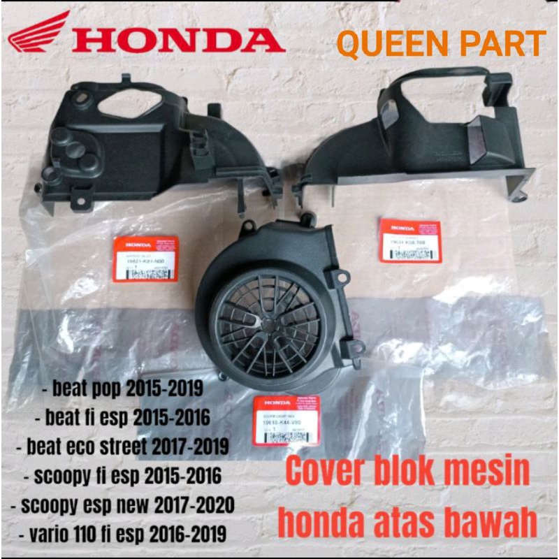 Jual cover blok mesin kondom blok mesin atas bawah beat fi esp beat ECO ...