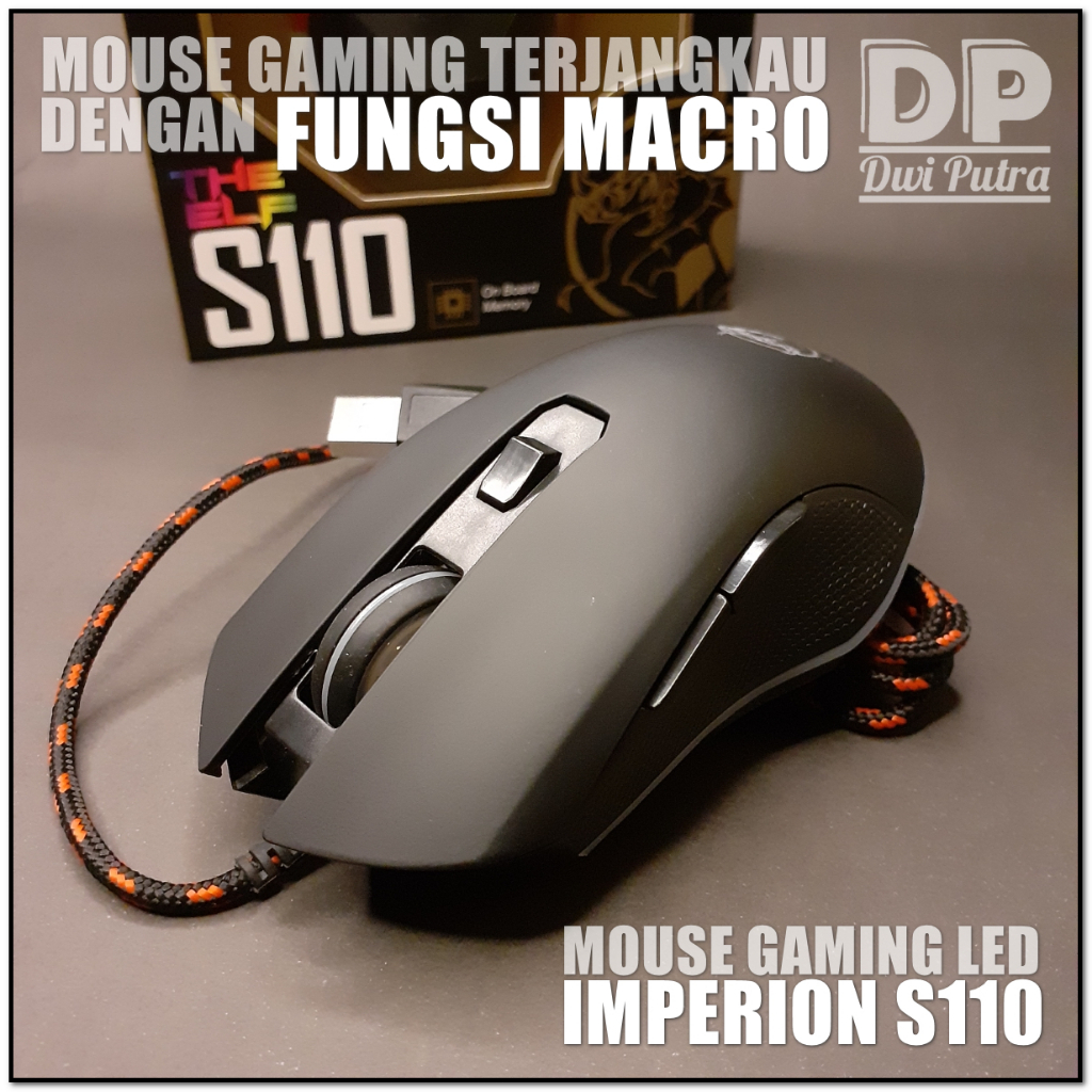 Jual MOUSE IMPERION S110 GAMING // BREATHING LIGHT LED // MACRO ...