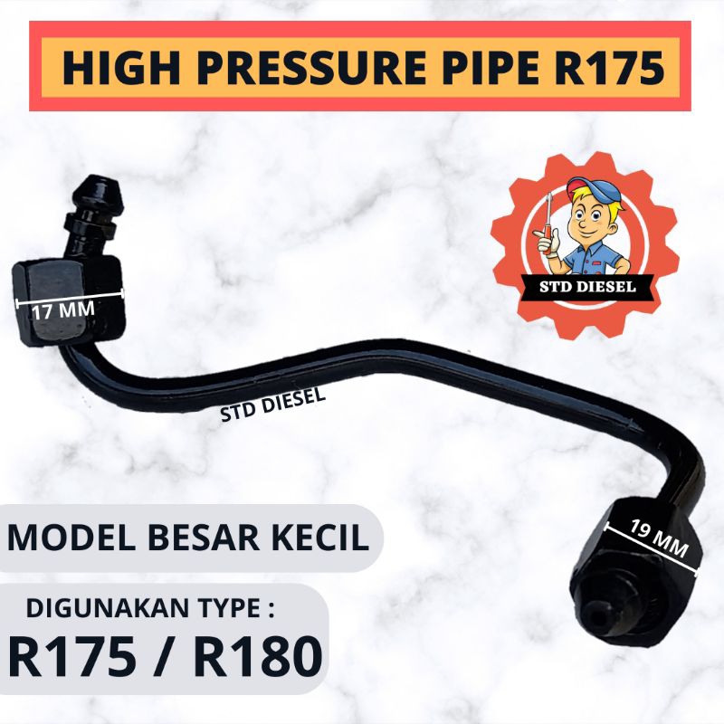 Jual HIGH PRESSURE PIPE R175 R180 SELANG NOZZLE HPP MODEL BESAR KECIL ...