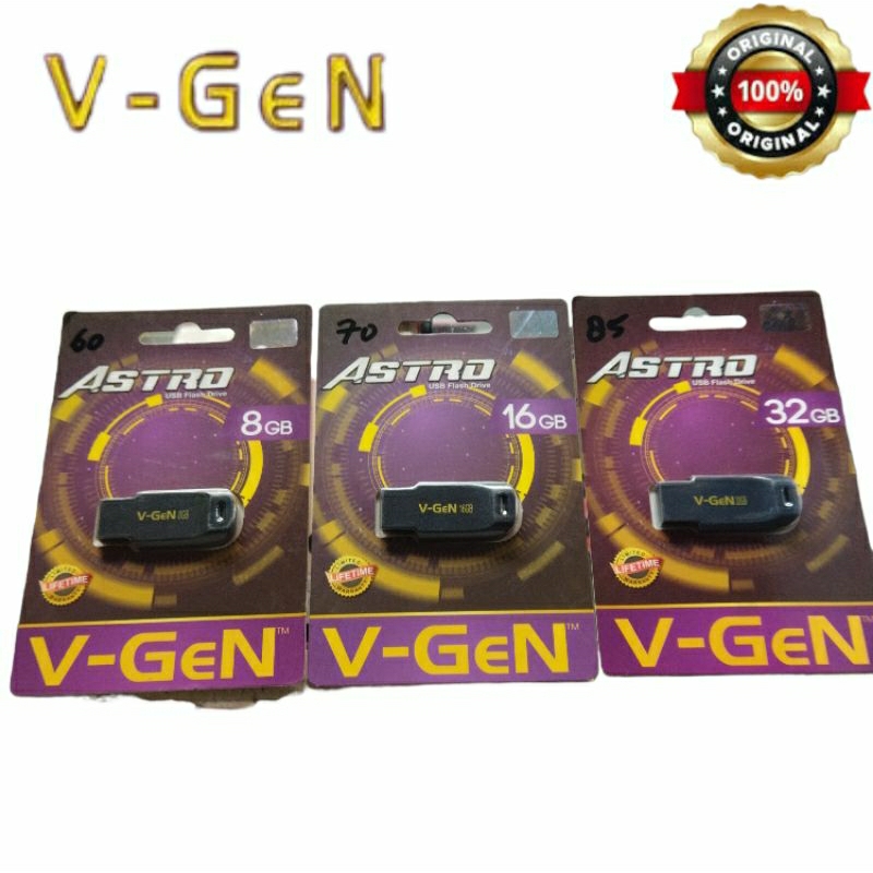 Jual FLASHDISK V-GEN ASTRO USB 2.0 VGEN 8GB,16GB, 32GB (ORIGINAL ...