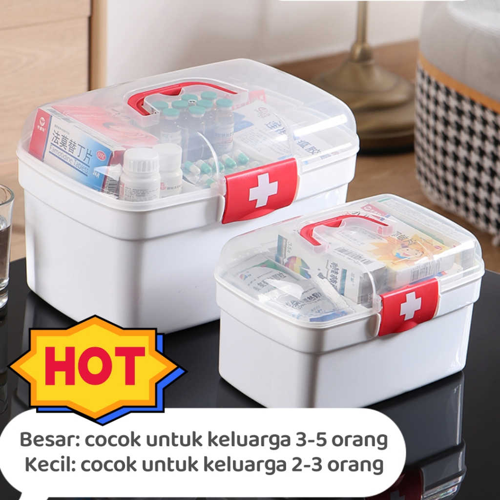 Jual Kotak penyimpanan obat /Box serbaguna kotak obat perlengkapan ...