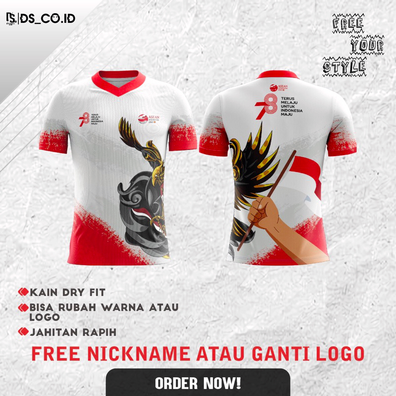Jual JERSEY KEMERDEKAAN HUT RI KE 78 DIRGAHAYU INDONESIA BAJU JERSEY CUSTOM KEMERDEKAAN REPUBLIK ...