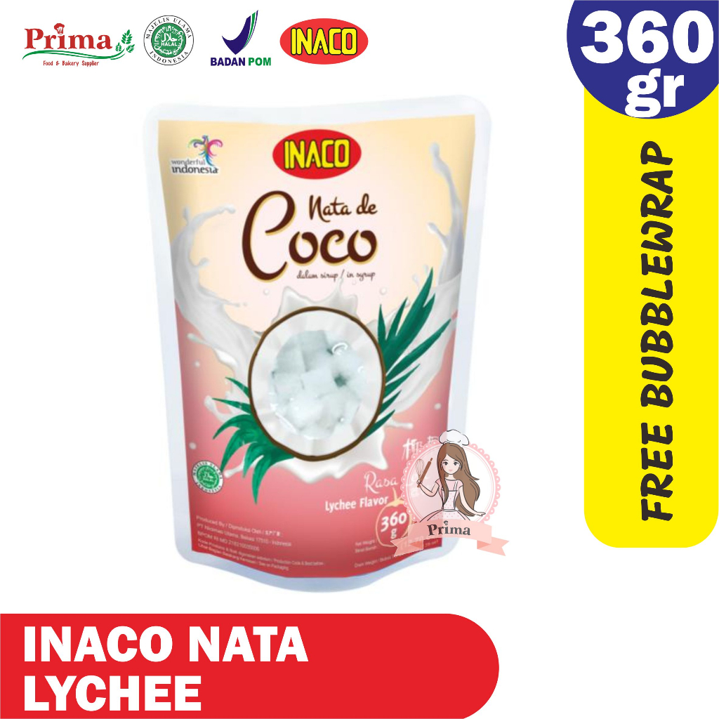 Jual Nata de coco - Inaco - Lychee - 360gram | Shopee Indonesia