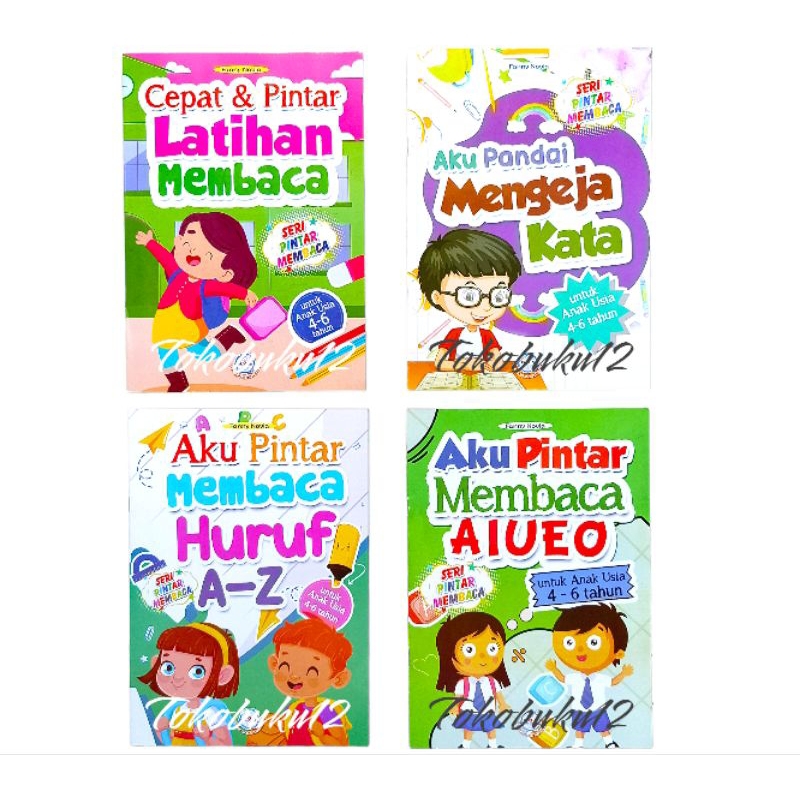 Jual Buku Seri Pintar Membaca - Latihan Membaca - Mengeja Kata ...