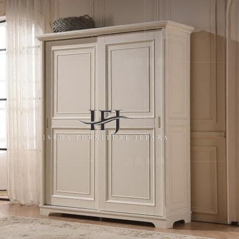 Jual Lemari Pakaian Minimalis Pintu 2 Sliding Lemari Pakaian Modern