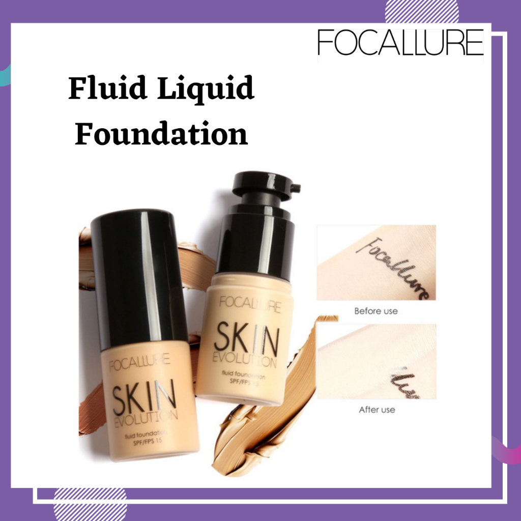 Jual Focallure Fluid Liquid Foundation BB Cream Face Base Makeup ...