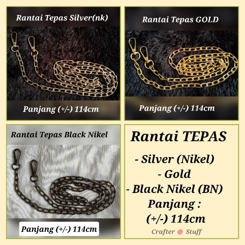 Jual Tali Rantai + Kait (Rantai Tepas) | Shopee Indonesia