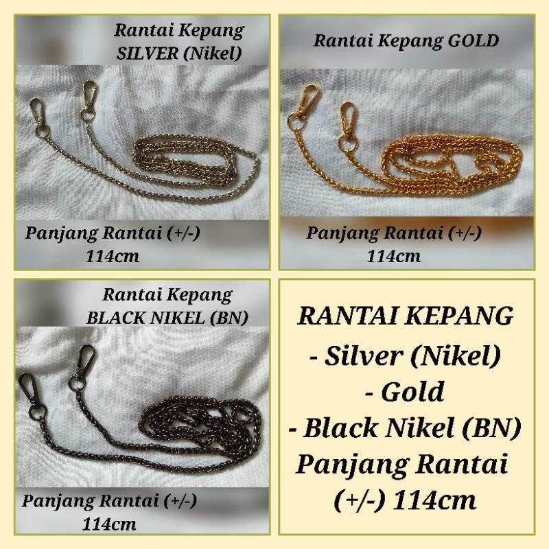 Jual Tali Rantai + Kait (Rantai Kepang) | Shopee Indonesia