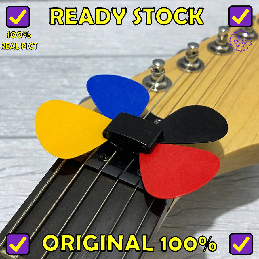 Jual Tempat Pick Holder Karet Wadah Pik Gitar Bass Black Rubber ...