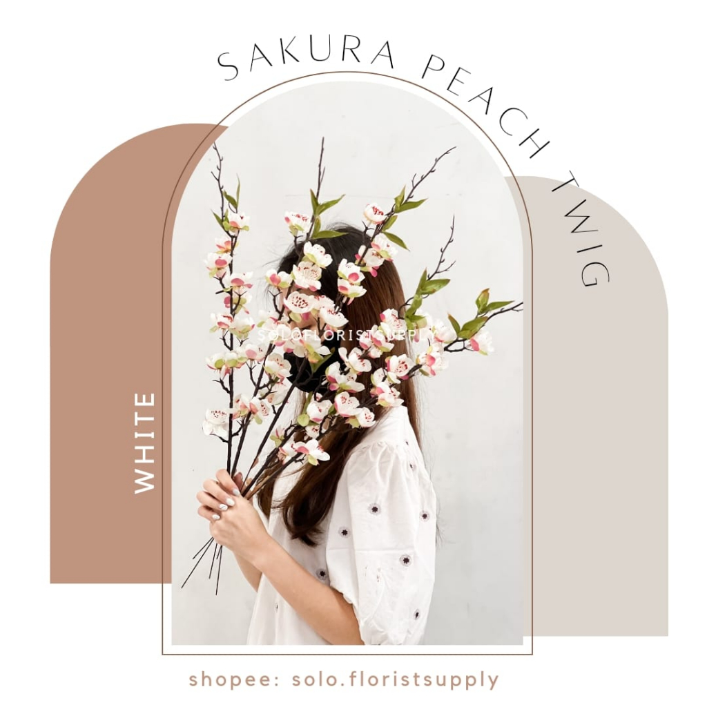 Jual SAKURA PEACH TWIG Cherry Blossom Artificial Flower Bunga Sakura ...