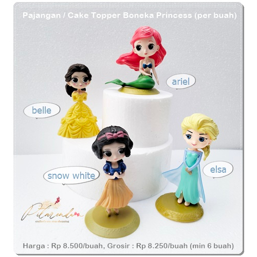 Jual TOPR-66 : Pajangan / Cake Topper Boneka Princess (per buah ...