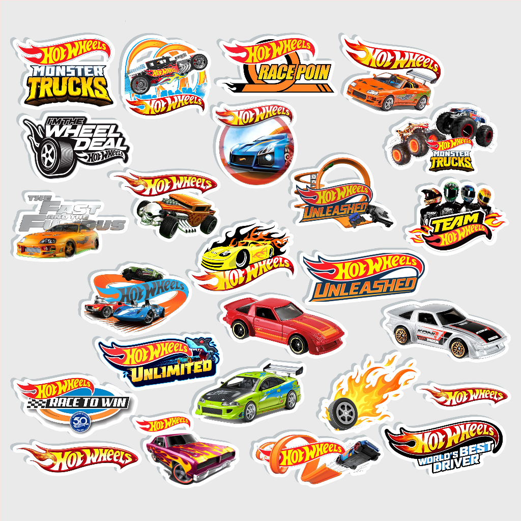 Jual Stiker Hotwheels, Mainan Anak Laki-Laki Hotwheel Sticker Diecast ...