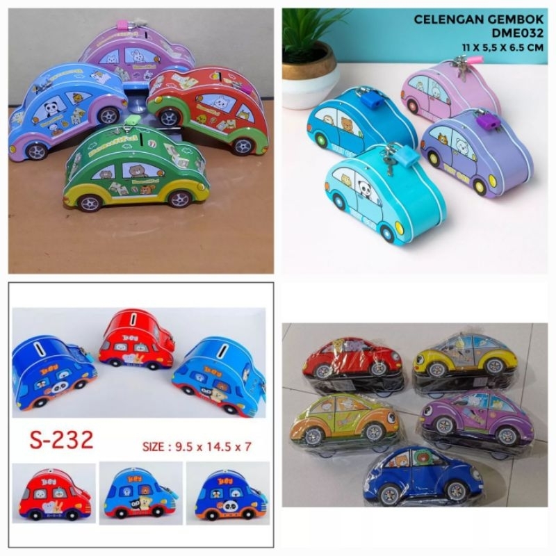 Jual FREE BUBBLE WARP + DUS Celengan Coin Box Piggy Bank Kunci Gembok ...