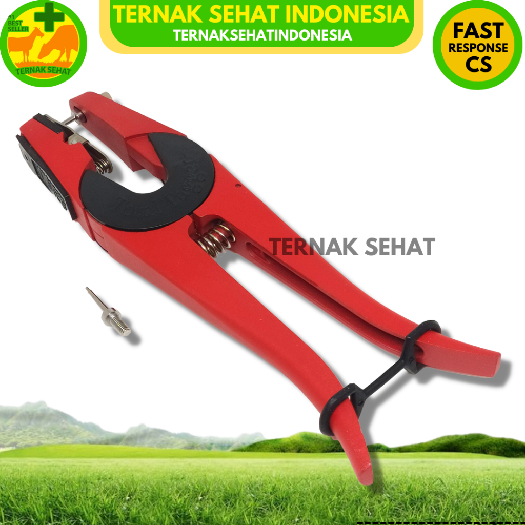 Jual TANG APLIKATOR EAR TAG Merah & Hijau - Aplicator ear tag - Alat ...