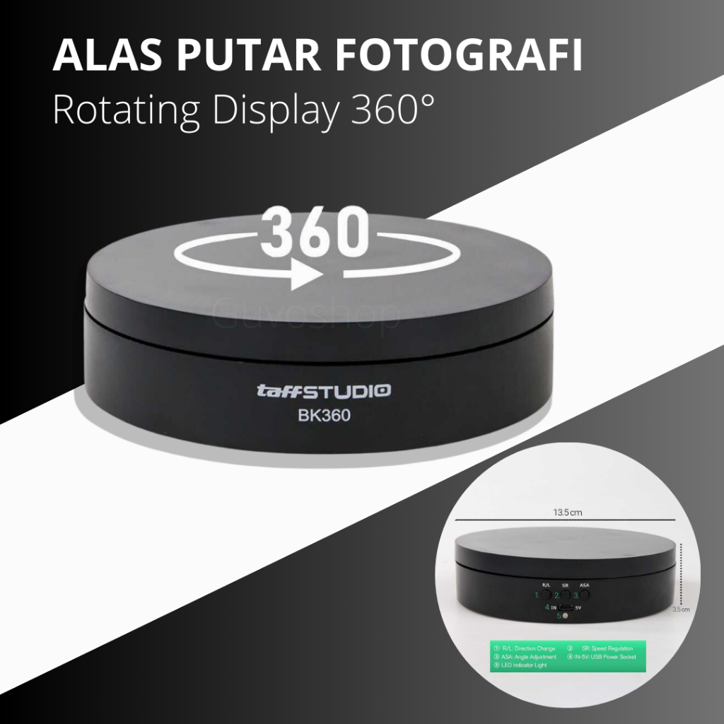 Jual Alat Review Barang / Alat Putar Fotografi / Rotating Display Stand ...