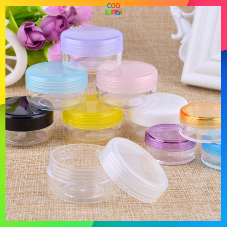Jual COD - 5922 Tempat Cream Mini / Wadah Cream Pot Jar Cream Bulat ...