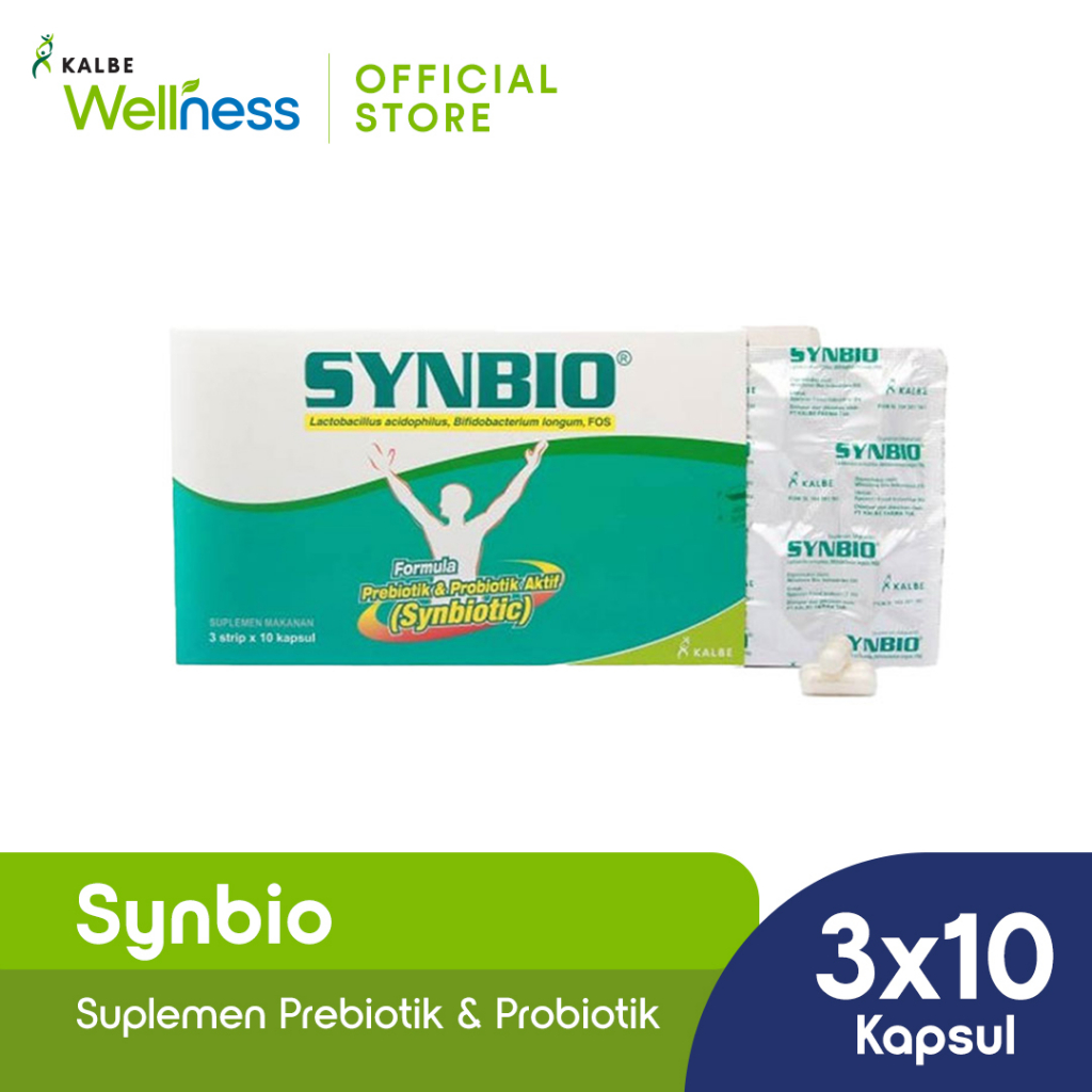 Jual Synbio 30kapsul - Suplemen Pencernaan Prebiotik Probiotik | Shopee ...