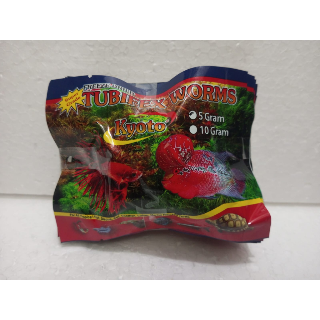 Jual Tubifex Worms Freeze Dried Kyoto Cacing Kering Pakan Ikan Tubifex ...