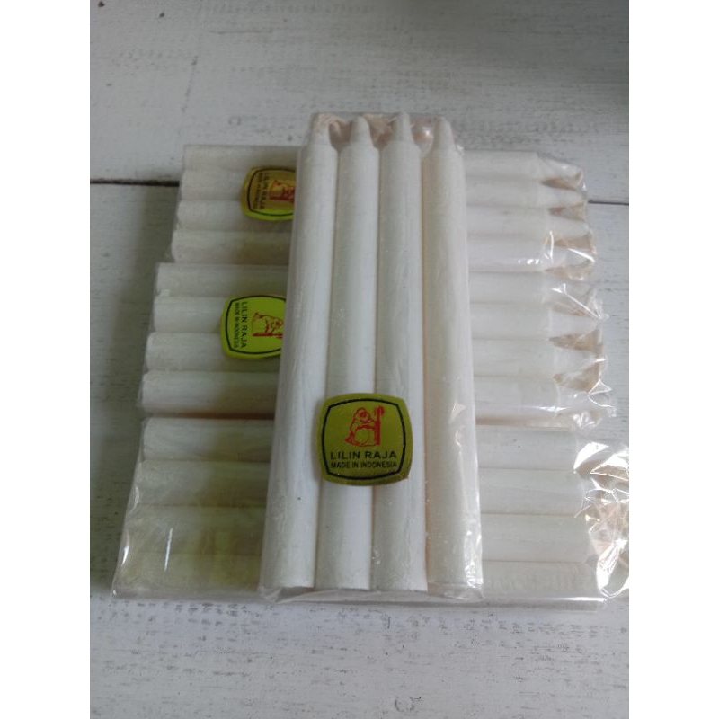 Jual LILIN PUTIH ISI 8 BATANG / LILIN MATI LAMPU CAP RAJA | Shopee ...