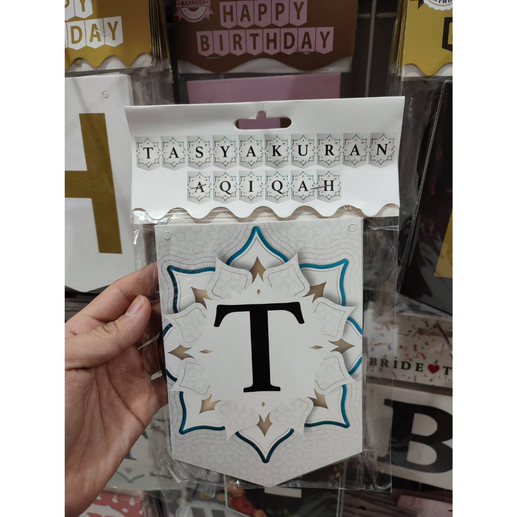 Jual Banner Tasyakuran Aqiqah/Bunting Flag Tasyakuran Aqiqah Khitan ...