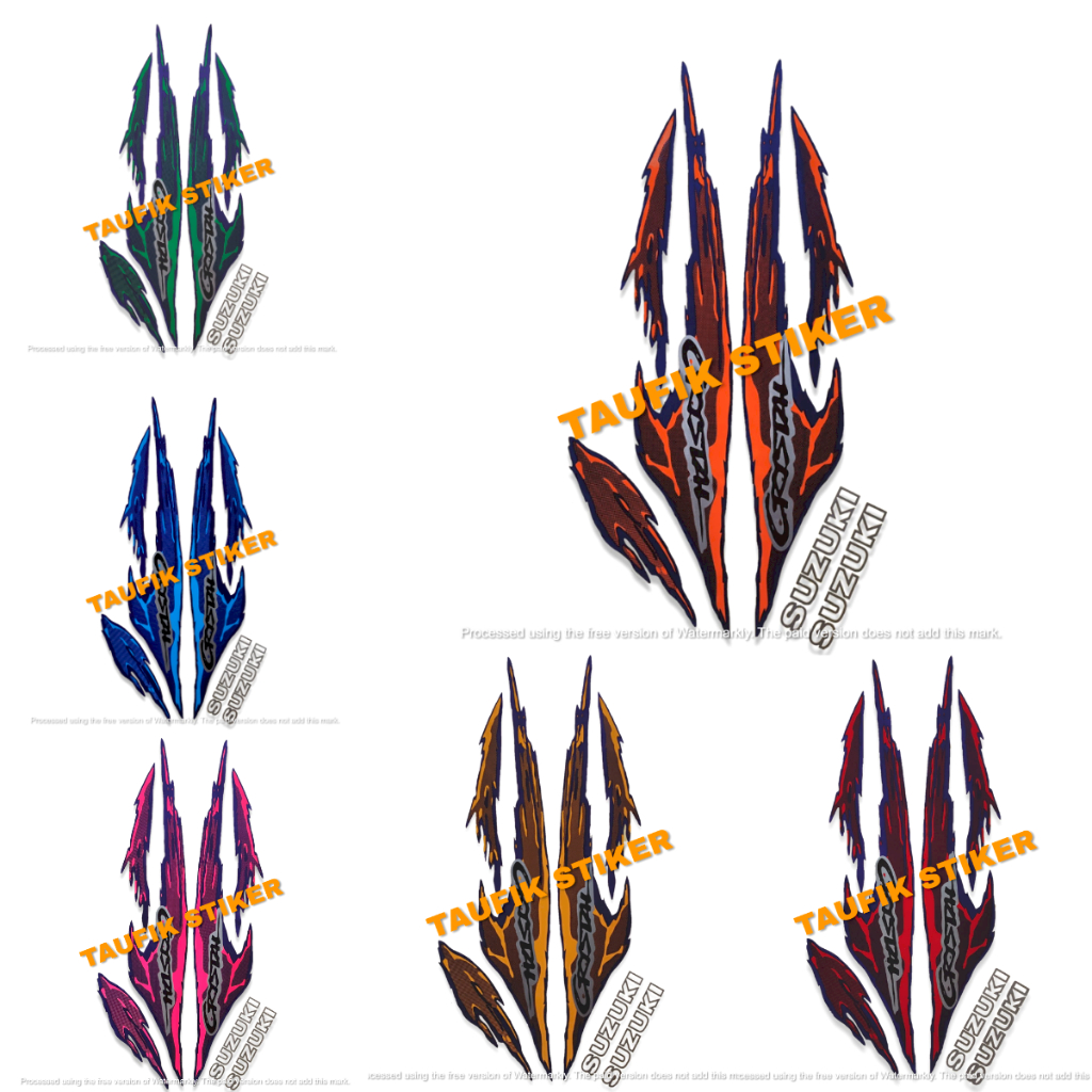 Jual STRIPING LIS BODY MOTOR SUZUKI CRYSTAL TUNE 1995 SEPASANG STANDAR ...