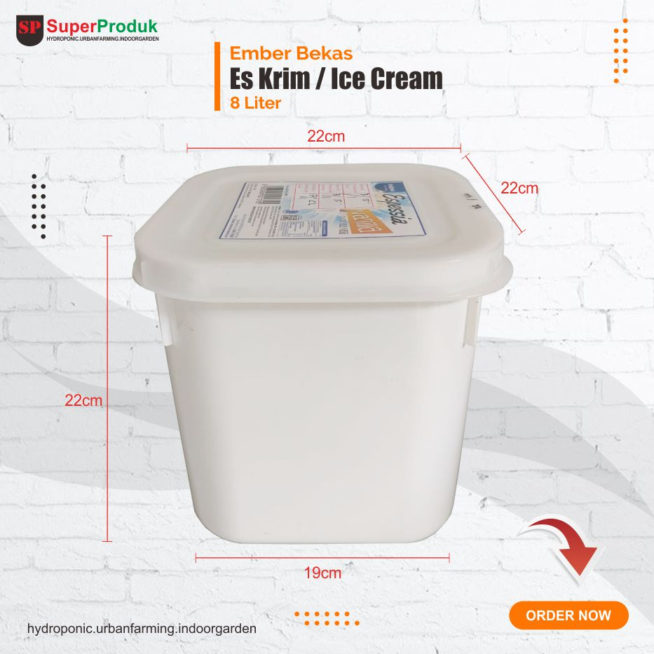 Jual Ember es krim bekas 8 liter Kotak | Shopee Indonesia