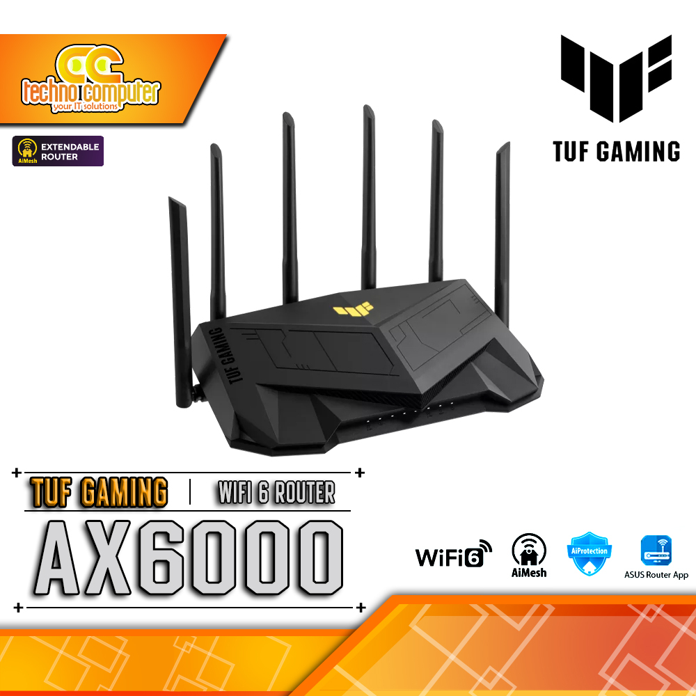 Jual ROUTER ASUS TUF GAMING AX6000 Dual Band WiFi 6 Gaming Router with ...