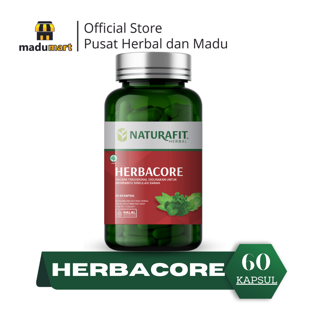 Jual Herbacore Obat Herbal membantu sirkulasi darah mengurangi kadar kolesterol tubuh | Shopee ...