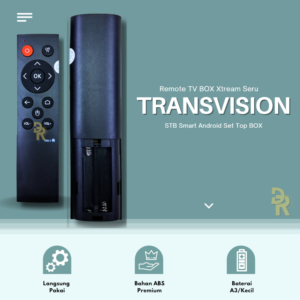 Jual Remote TV BOX TRANSVISION Xstream STB Smart Android Set Top BOX T ...